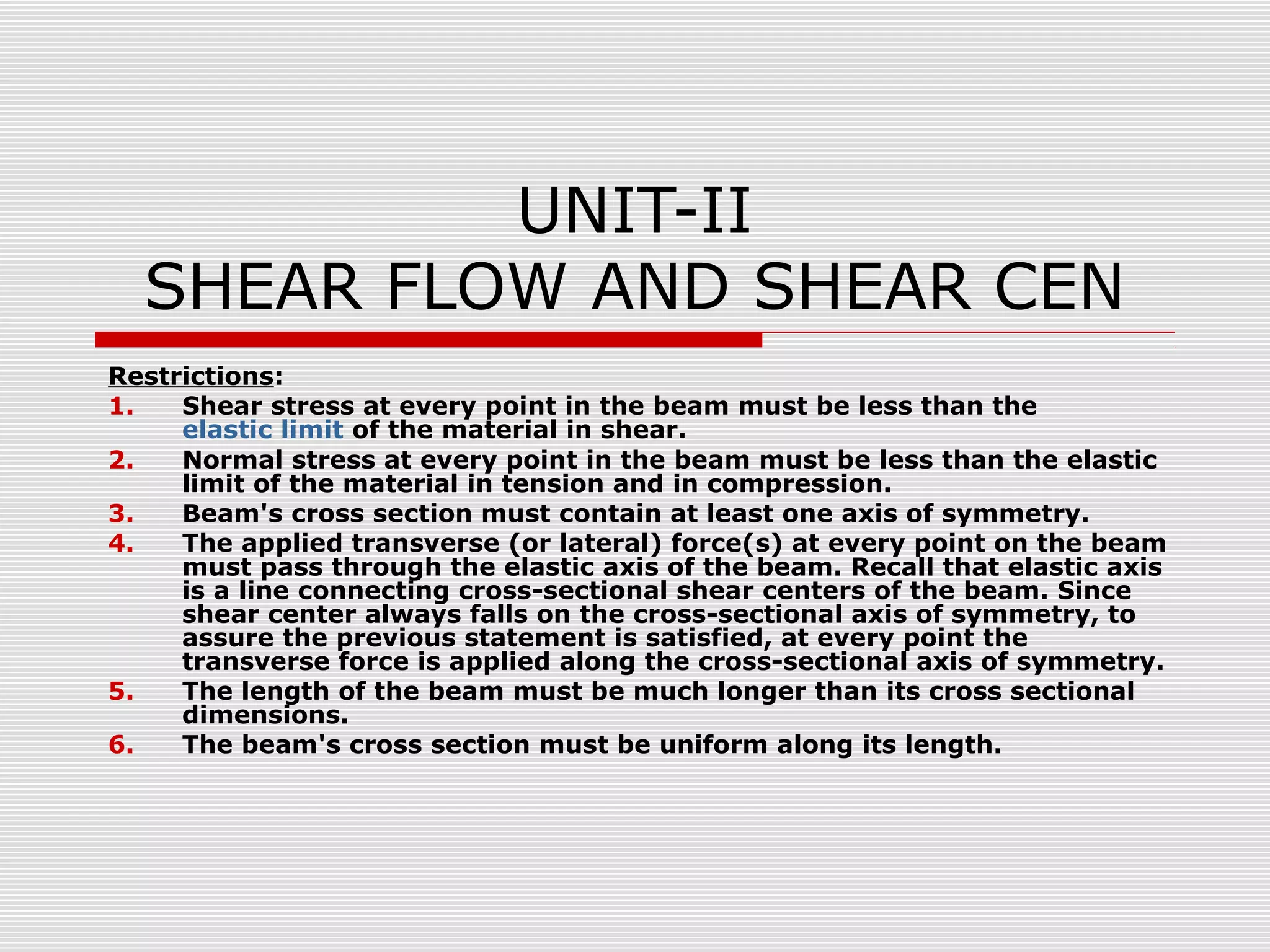 Advanced structures - wing section, beams, bending, shear flow and ...