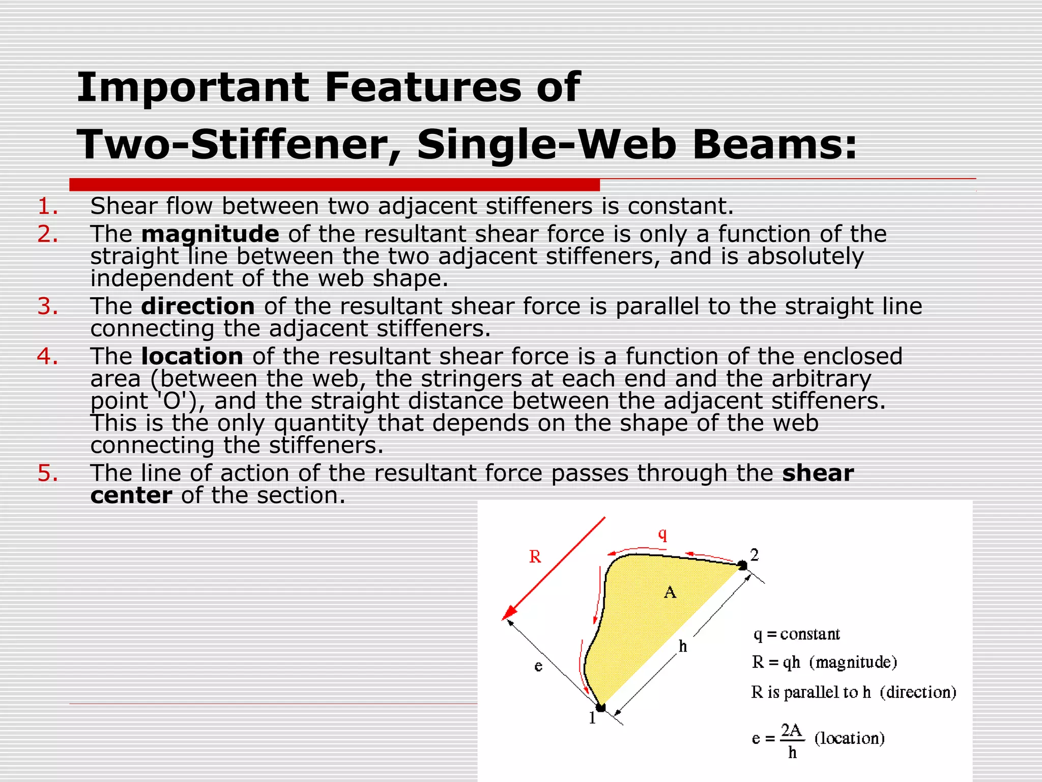 Advanced structures - wing section, beams, bending, shear flow and ...