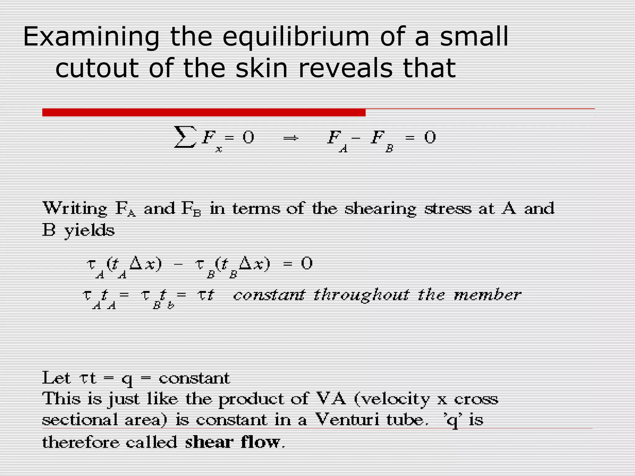 Advanced structures - wing section, beams, bending, shear flow and ...