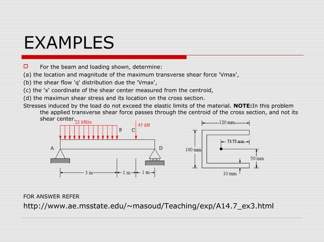 Advanced structures - wing section, beams, bending, shear flow and ...
