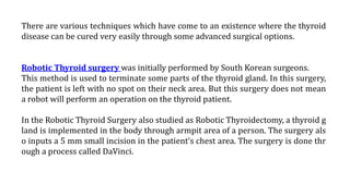 Advanced surgical options for thyroid diseases | PPT