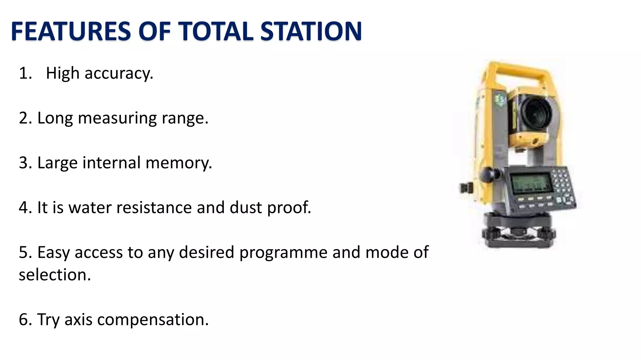 Advanced surveying equipment ppt | PPTX