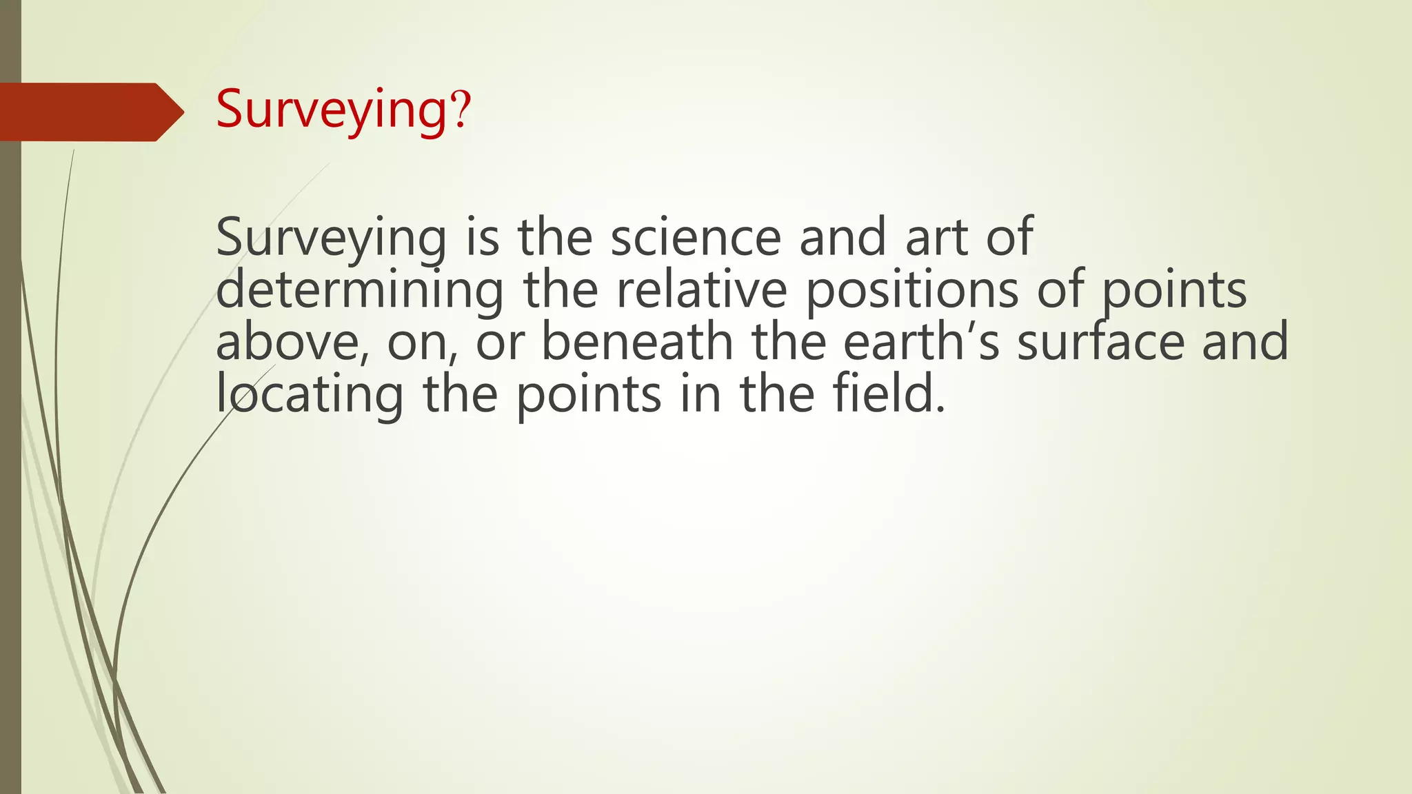 Advanced surveying instruments | PPTX