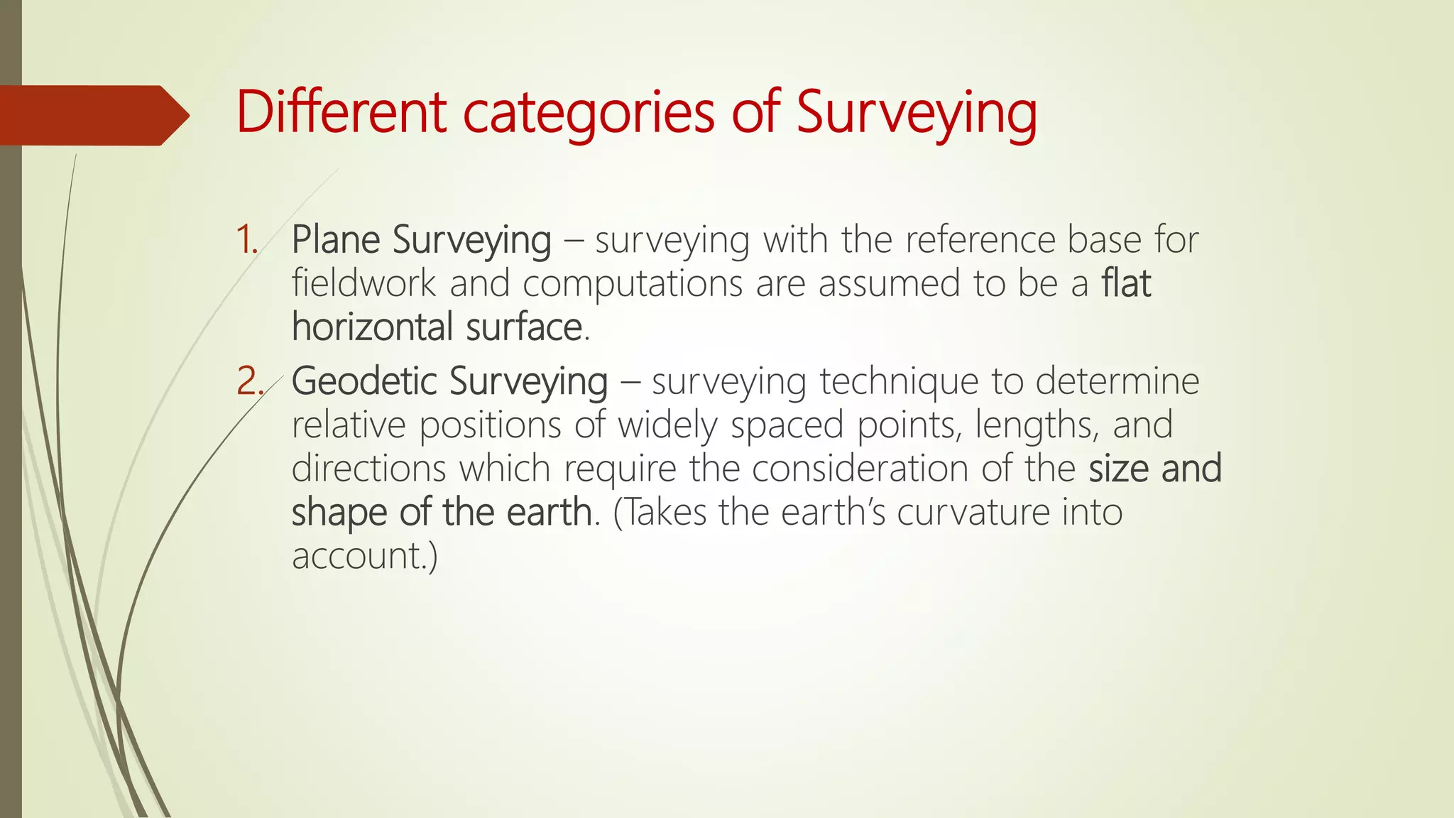 Advanced surveying instruments | PPTX