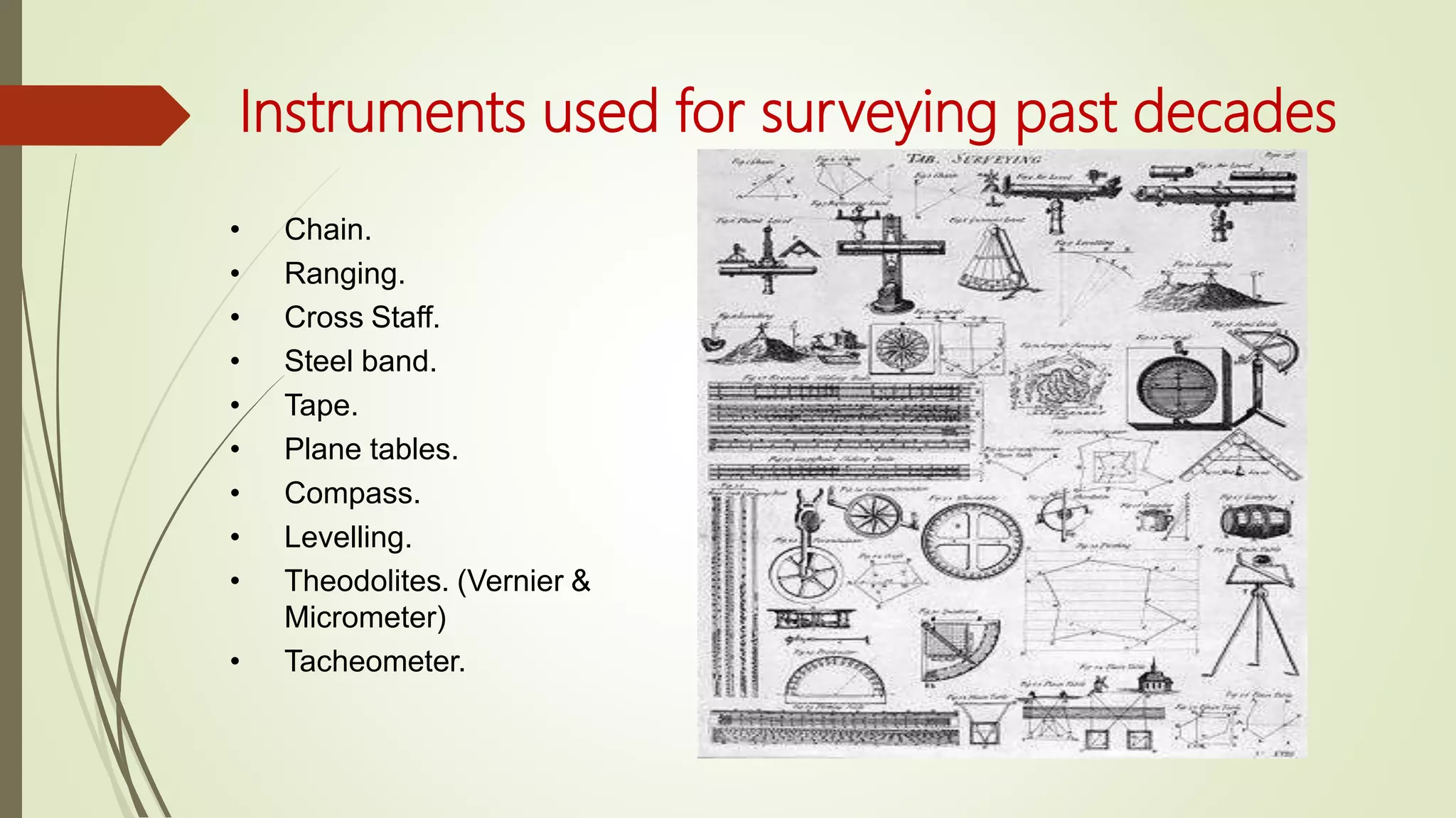 Advanced surveying instruments | PPTX
