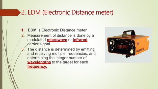 Advanced surveying instruments | PPTX | Geography | Science