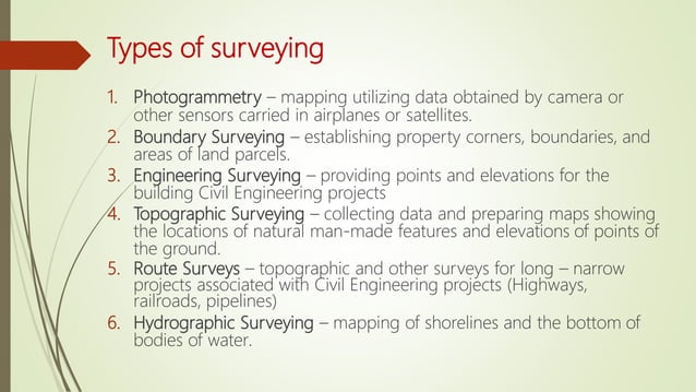 Advanced surveying instruments | PPTX | Geography | Science
