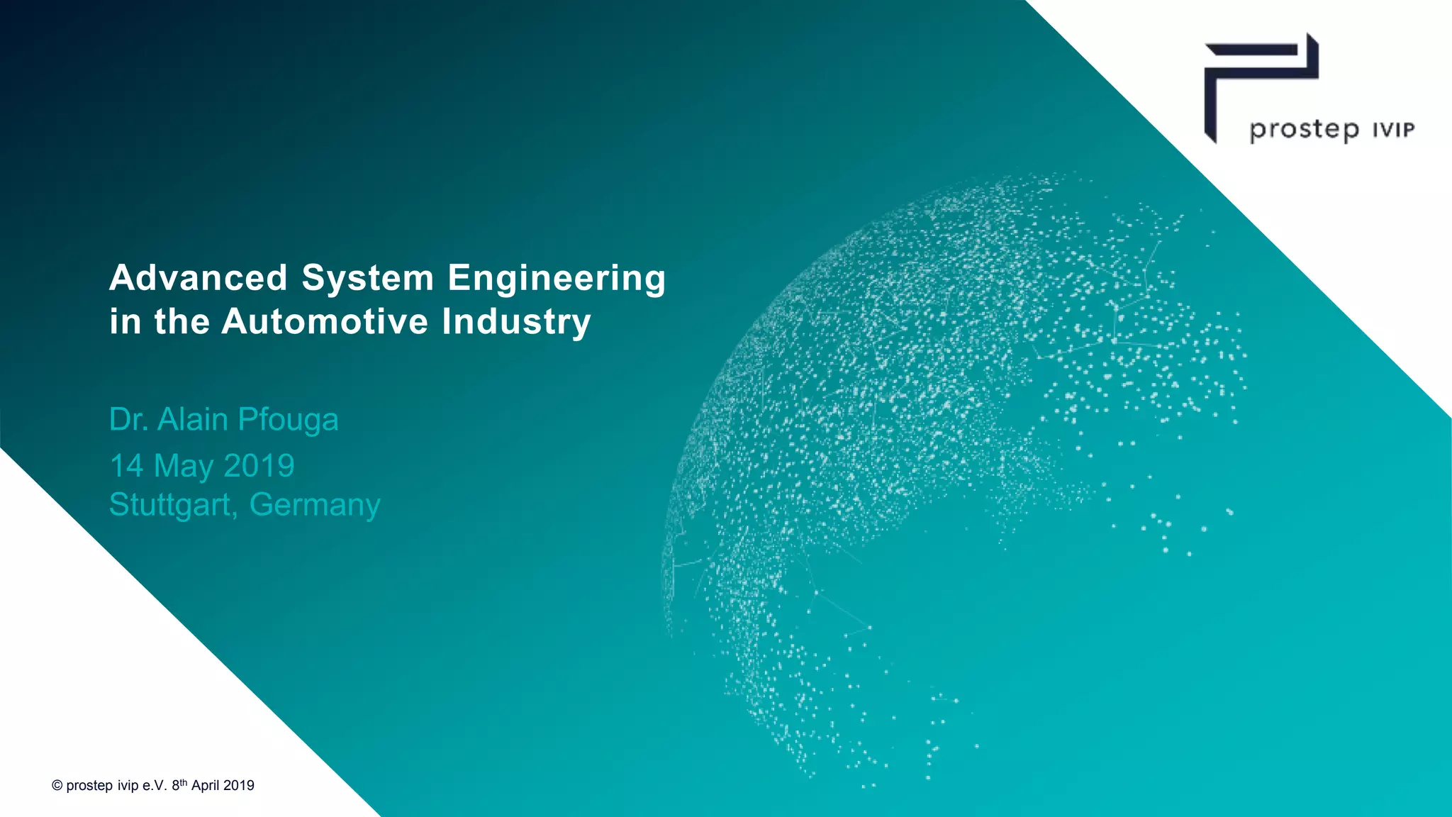 Advanced System Engineering in the Automotive Industry - Dr Alain ...