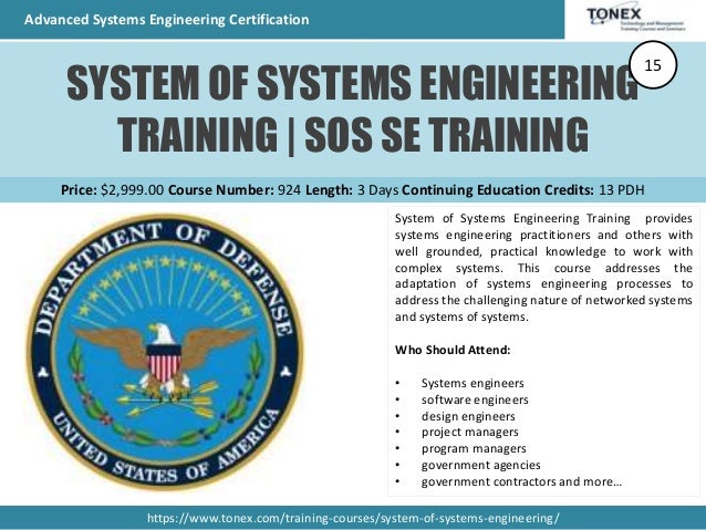 Advanced Systems Engineering Certification - Total 21 Courses