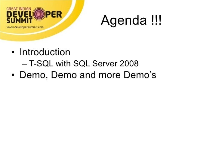 Advanced t sql - querying and programming inside sql server Advanced t sql - querying and programming inside sql server