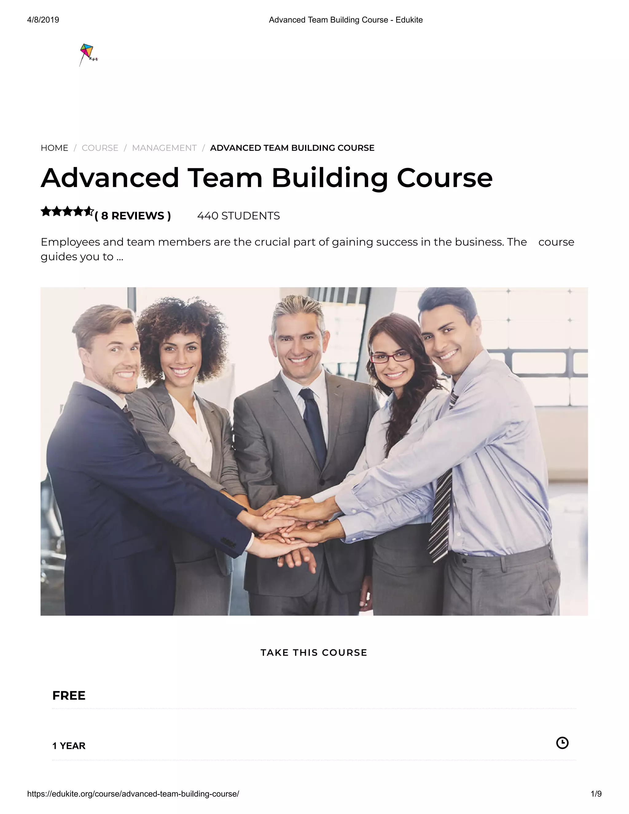 Advanced Team Building Course | PDF | Business Administration | Business