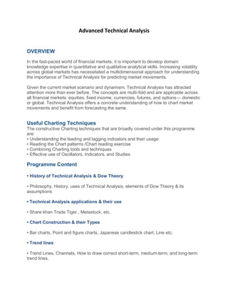 Advanced technical analysis | PDF
