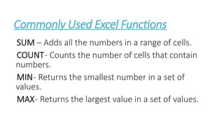 Advanced Techniques using Microsoft Excel Powerpoint | PPTX