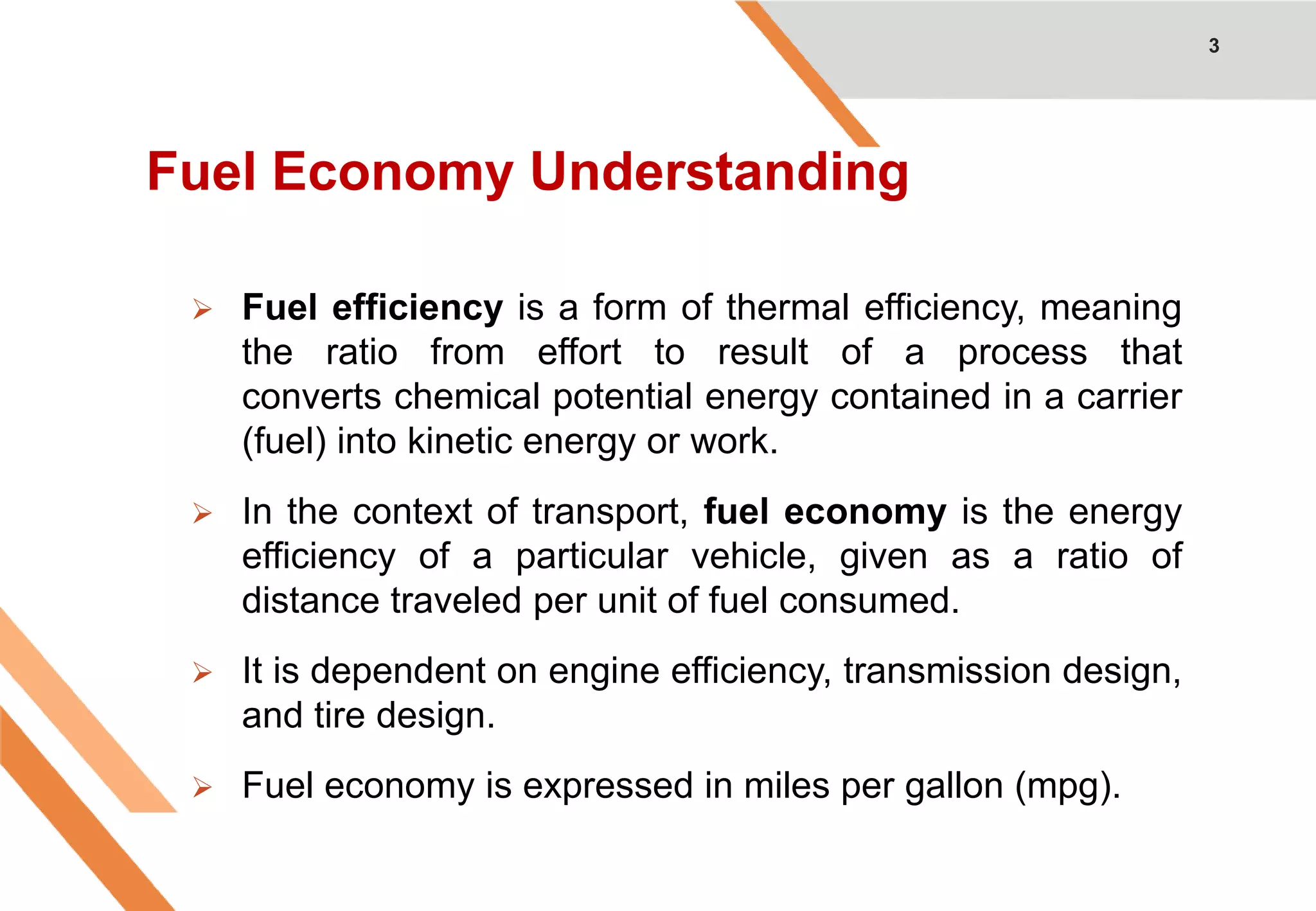 Advanced technology for fuel effieciency | PPTX