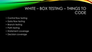 Advanced Software Test Automation | PPTX