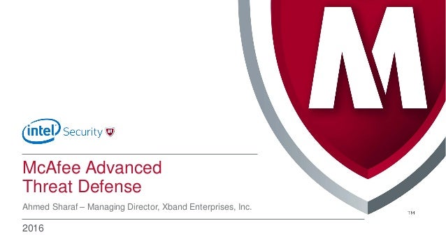 Advanced Threat Defense Intel Security