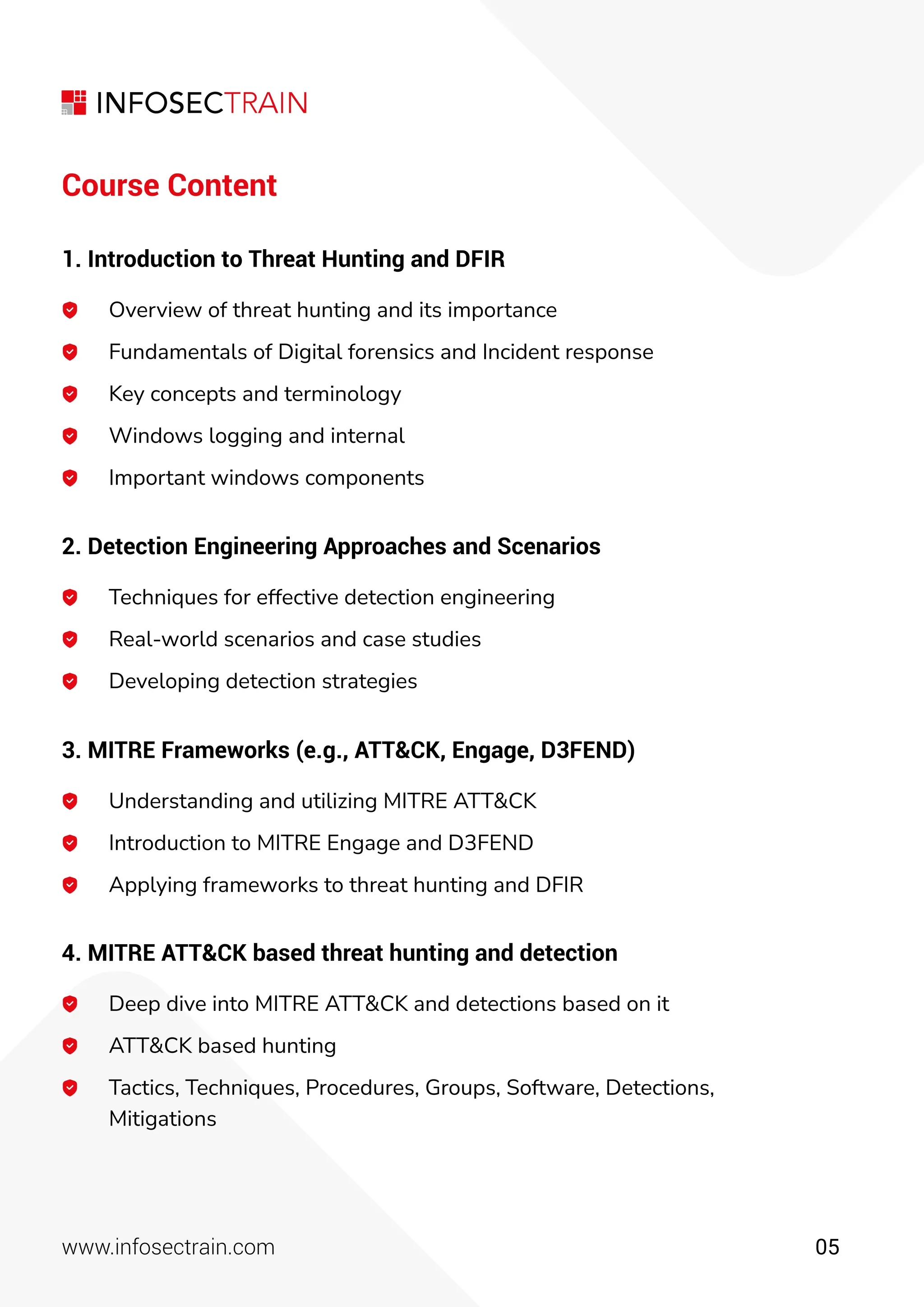 Advanced Threat Hunting Digital forensics and incident response training | PDF