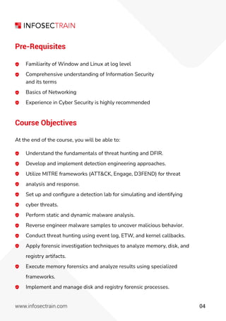 Advanced Threat Hunting Digital forensics and incident response training | PDF