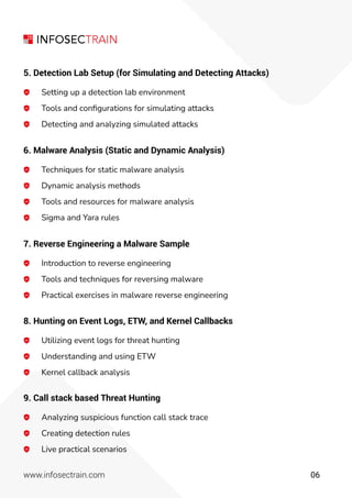 Advanced Threat Hunting Digital forensics and incident response training | PDF