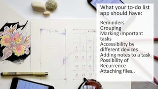 Advanced to do list | PPT