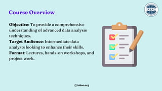 Advanced Topics in a Data Analyst Course Syllabus | IABAC | PDF