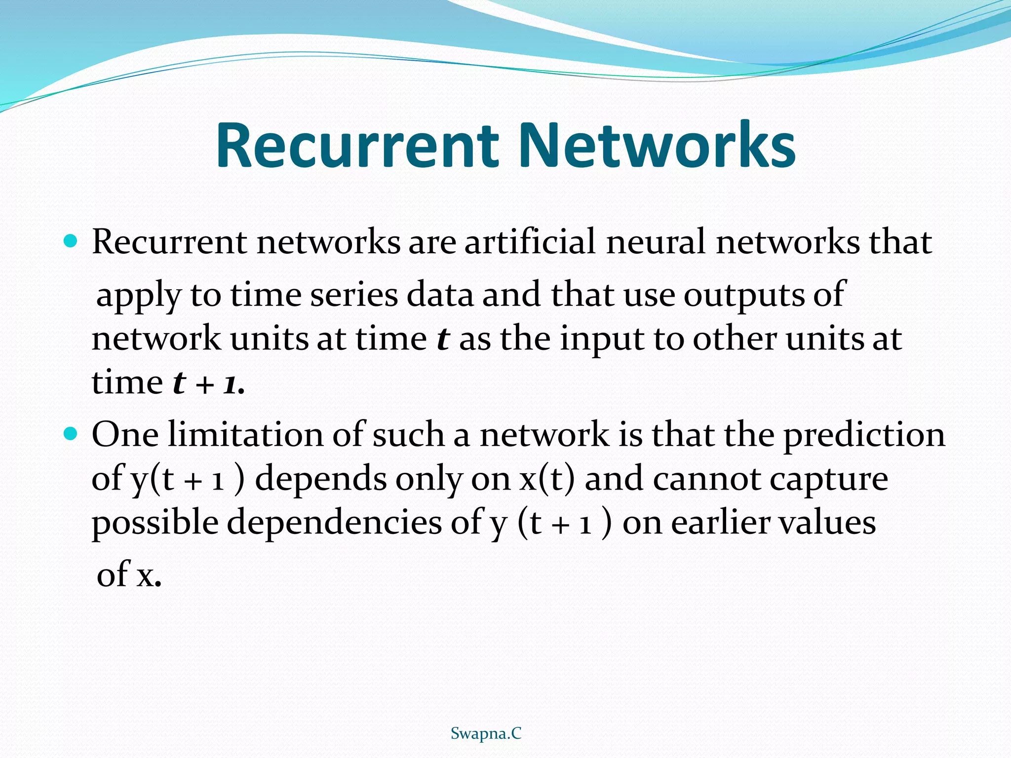 Advanced topics in artificial neural networks | PPTX