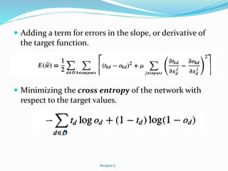 Advanced topics in artificial neural networks | PPTX