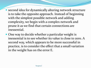 Advanced topics in artificial neural networks | PPTX