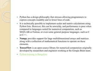Advanced topics with python | PPTX