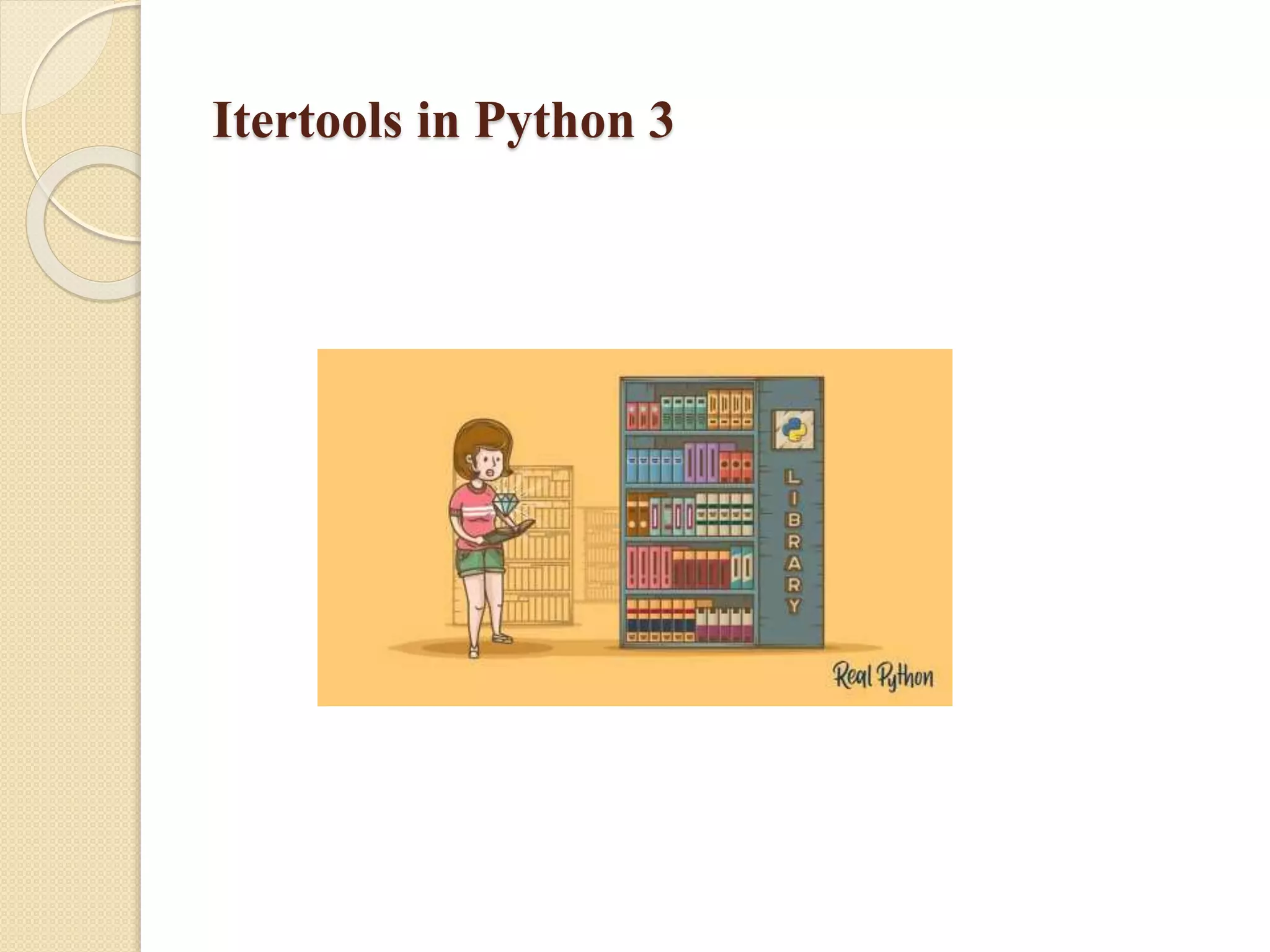Advanced topics with python | PPTX
