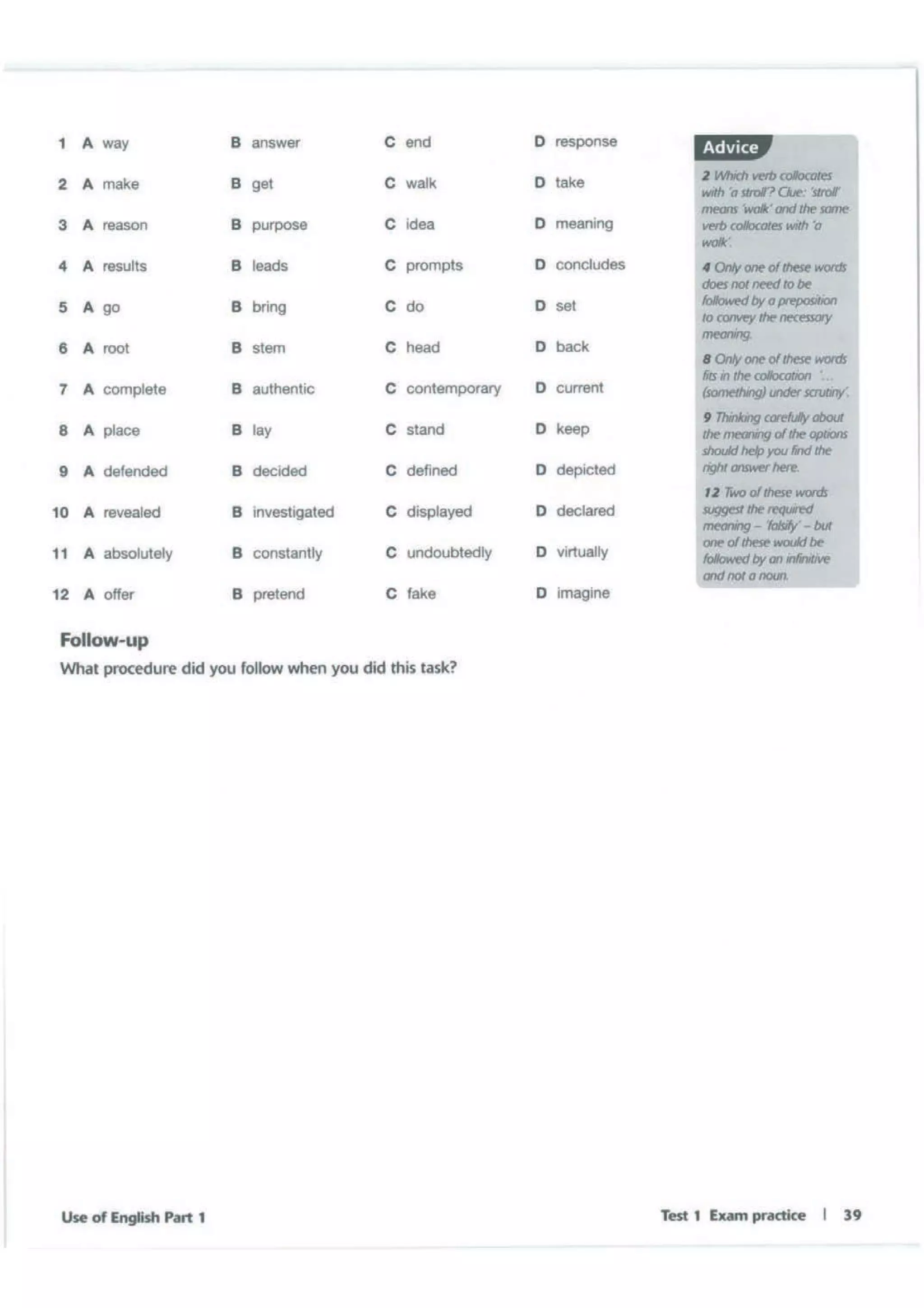 Advanced trainer 6 practice tests with answers book | PDF