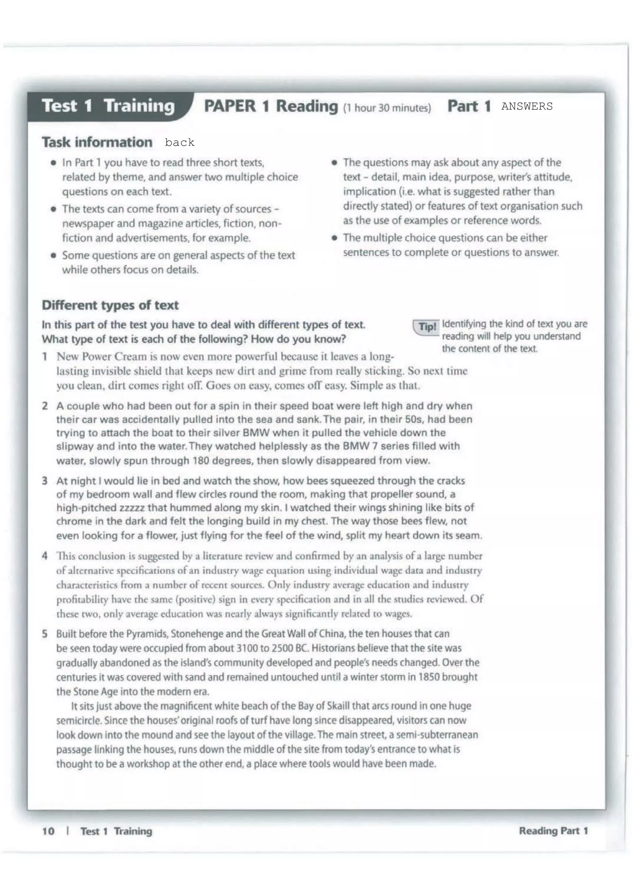 Advanced trainer 6 practice tests with answers book4joy (1) | PDF