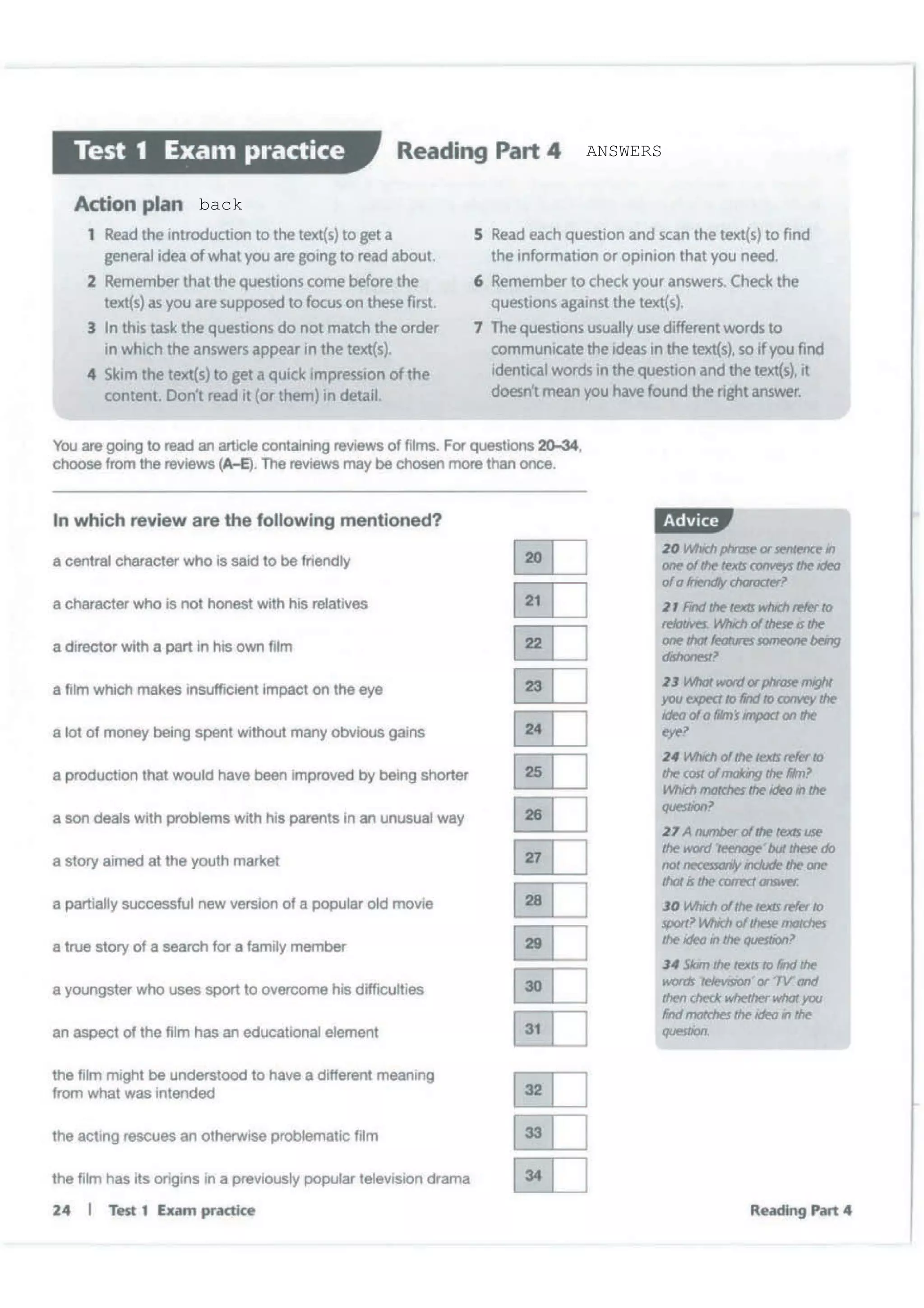 Advanced trainer 6 practice tests with answers book4joy (1) | PDF