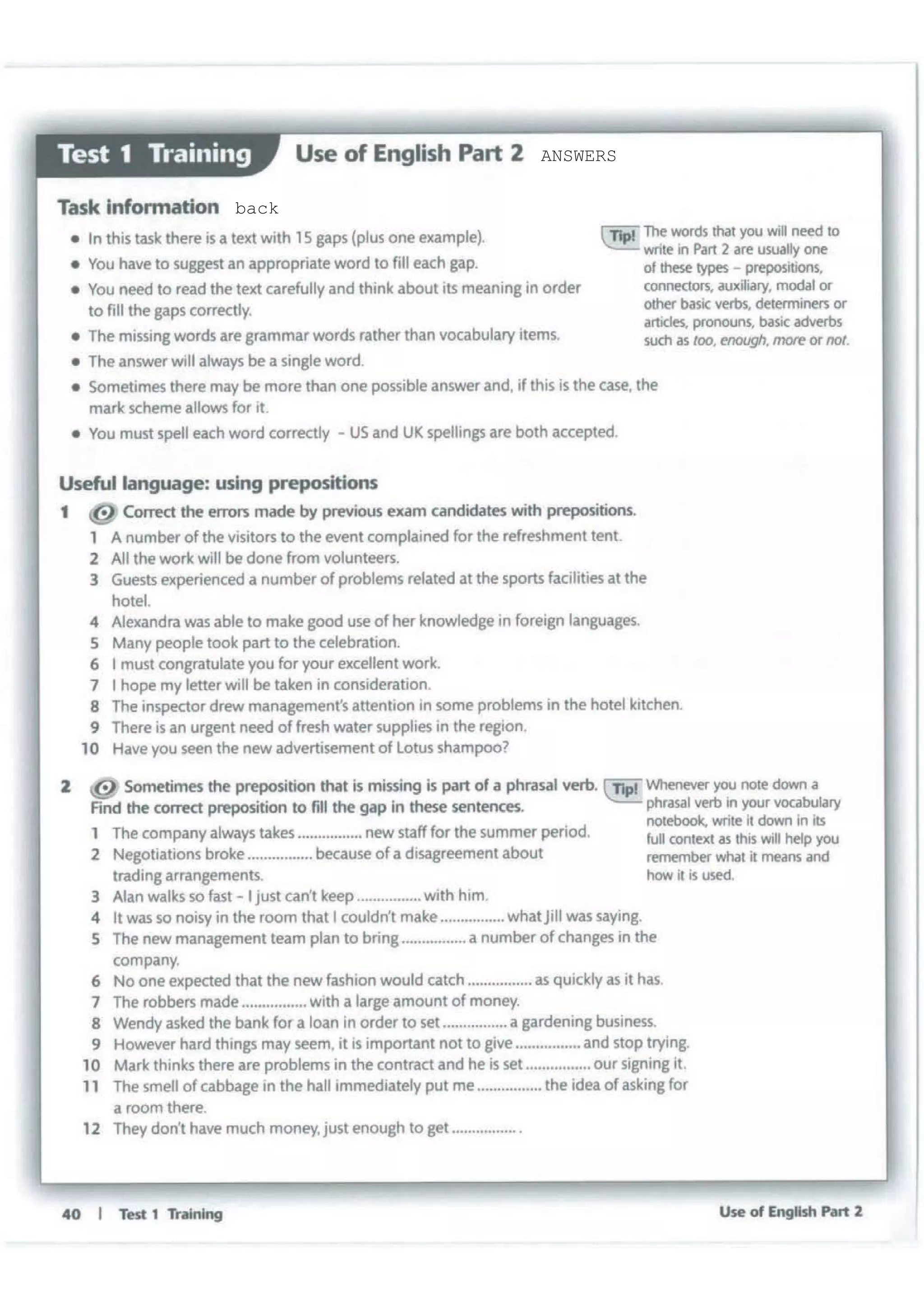 Advanced trainer 6 practice tests with answers book4joy (1) | PDF