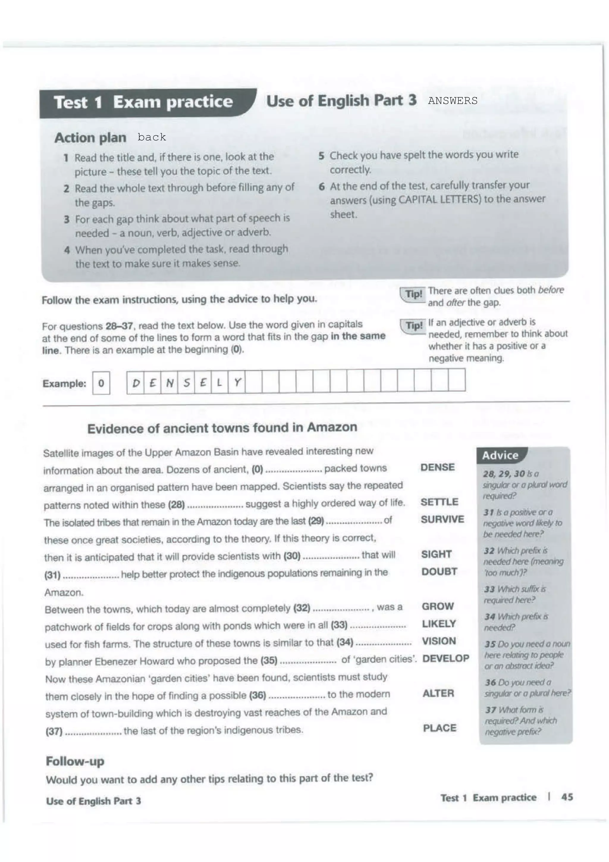 Advanced trainer 6 practice tests with answers book4joy (1) | PDF