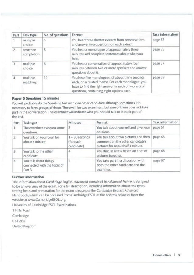 Advanced trainer 6 practice tests with answers book4joy (1) | PDF