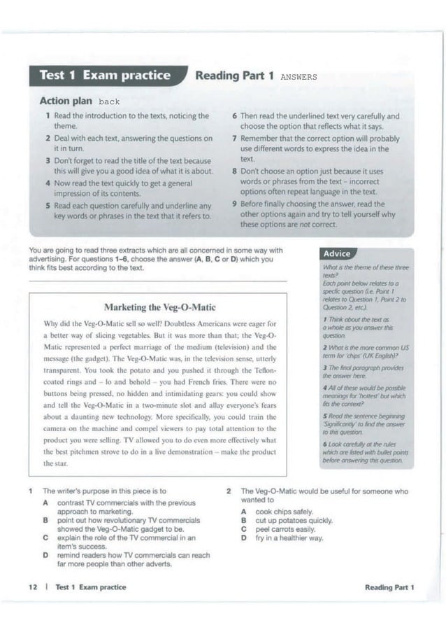 Advanced trainer 6 practice tests with answers book4joy (1) | PDF