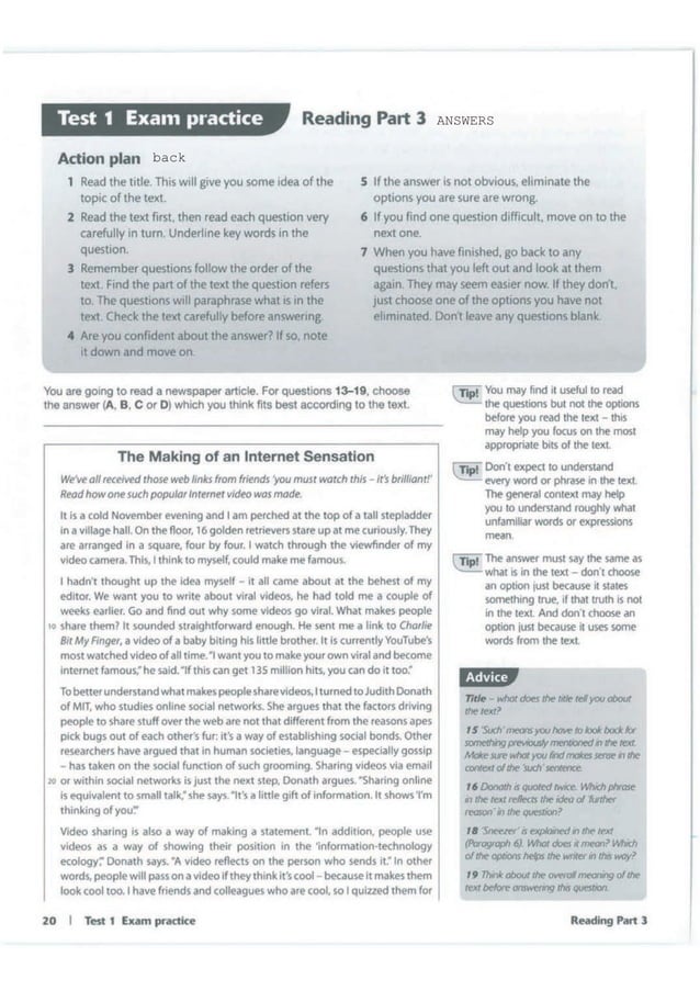 Advanced trainer 6 practice tests with answers book4joy (1) | PDF