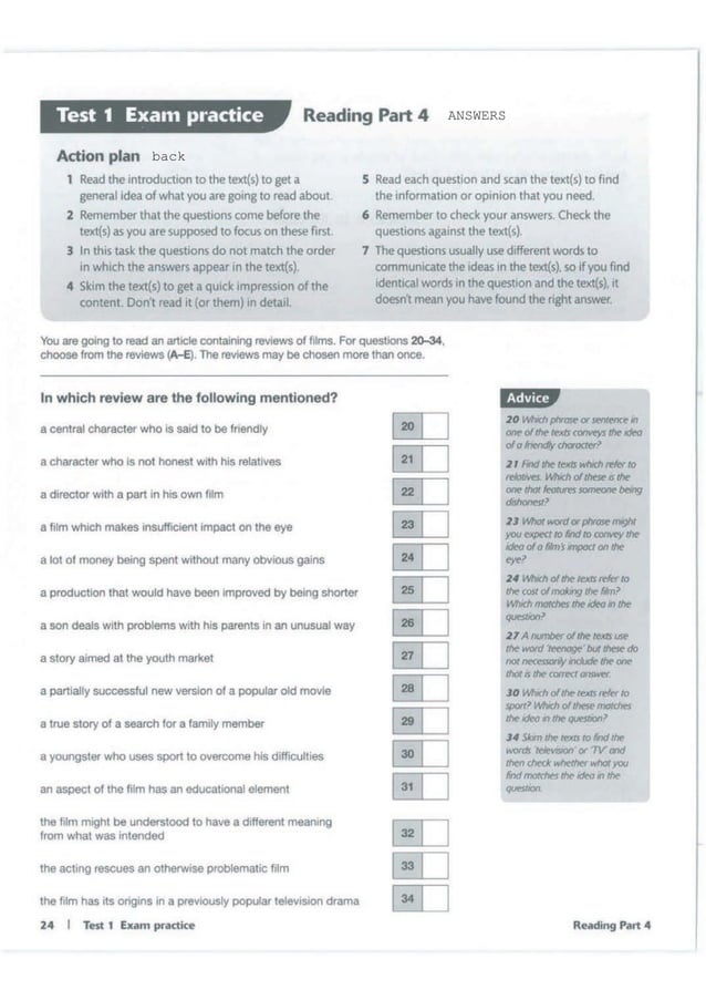 Advanced trainer 6 practice tests with answers book4joy (1) | PDF