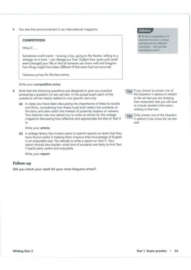 Advanced trainer 6 practice tests with answers book4joy (1) | PDF