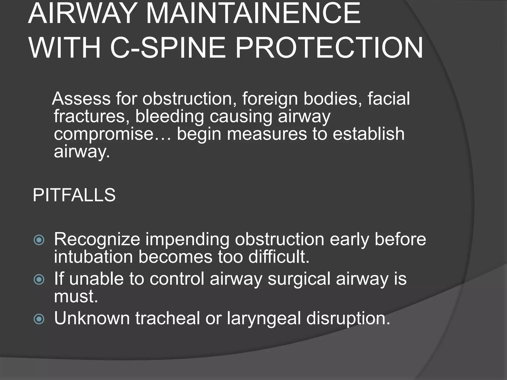 Advanced trauma and life support (atls) | PPTX