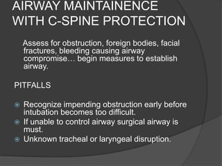 Advanced trauma and life support (atls) | PPTX