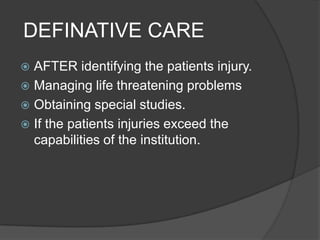 Advanced trauma and life support (atls) | PPT