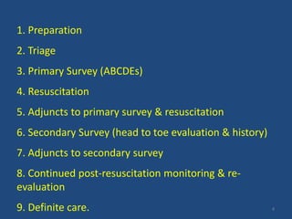 Advanced trauma life support | PPTX | First Aid | Injuries