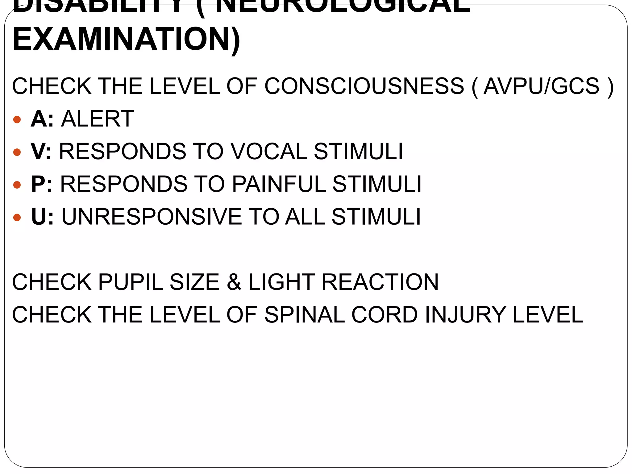 Advanced trauma life support (atls) | PPTX