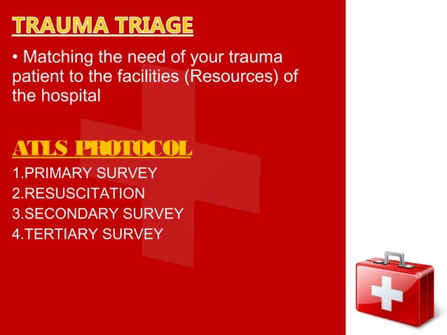 Advanced trauma life support (atls) | PPT | First Aid | Injuries