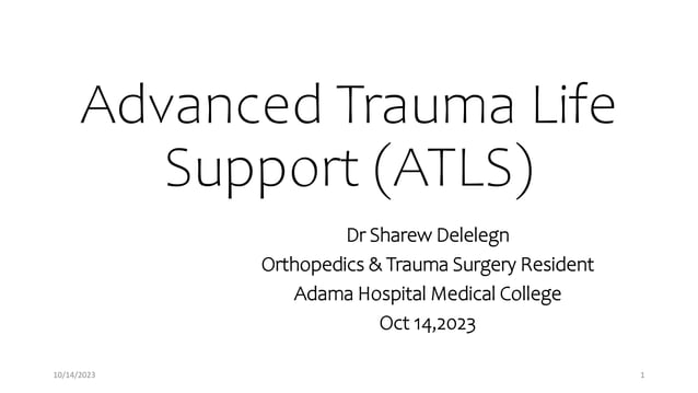Advanced Truama Life Support.pptx | First Aid | Injuries