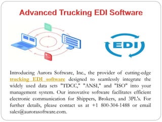 Advanced Trucking EDI Software | PPTX