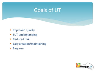 Advanced unit testing – real life examples and mistakes | PPTX