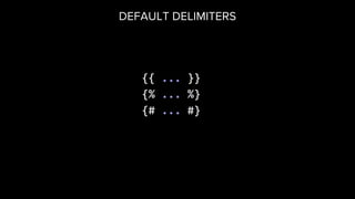 Advanced Use of jinja2 for Templates | PDF | Web Development | Internet